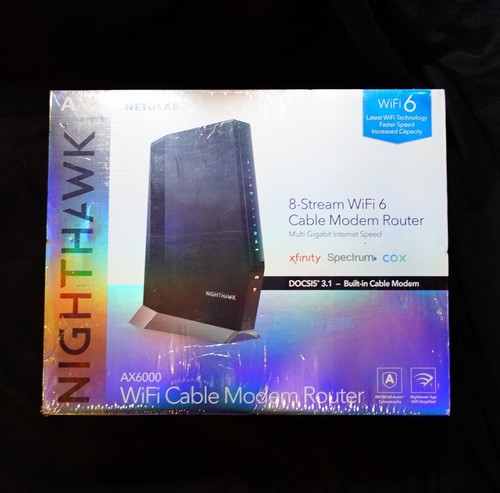Netgear CAX80 Nighthawk AX8 8-Stream WiFi 6 Cable Modem Router AX6000 606449143485| eBay