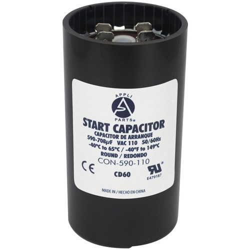 Appli Parts Motor Start Capacitor 590-708 Mfd (microfarads) uF 110-125 ...