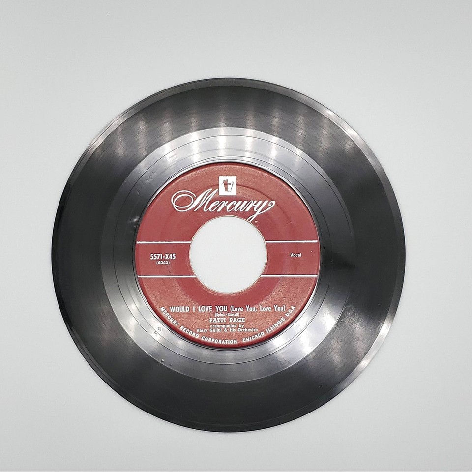 Patti Page Sentimental Music Single Record Mercury 1951 5571-X45 | eBay