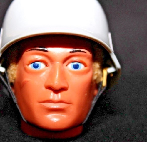 Vintage action Man Helmet repair kit, Grey Lugs, strap and decals | eBay UK