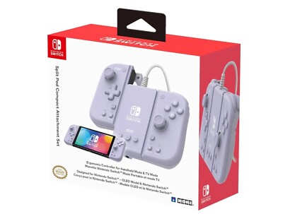 HORI Split Pad Compact Controller Attachment Set - Lavender for ...