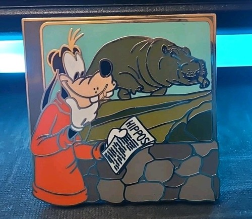 Disney's Animal Kingdom: Characters with Animals ~ Goofy w Hippo Pin ...