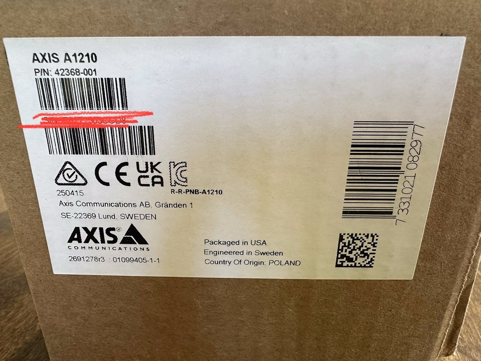 Axis 42368-001 A1210 Single Door Network Controller for Genetec | eBay