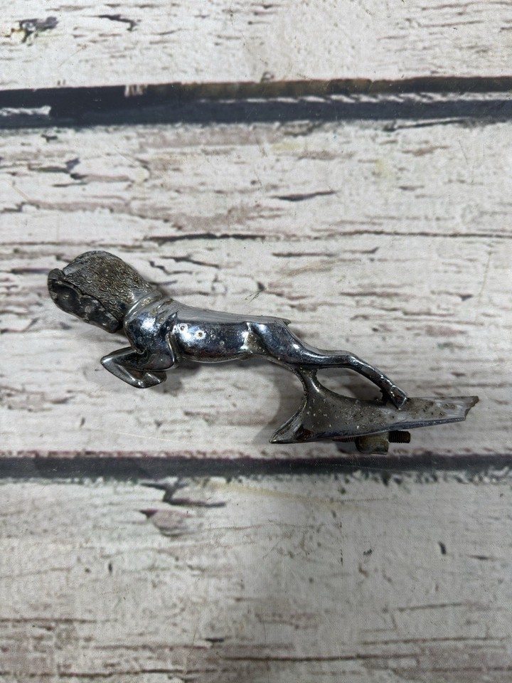 VTG Dodge Ram 651992 Hood Ornament Emblem BROKEN 1936-1937 Chrome OEM ...