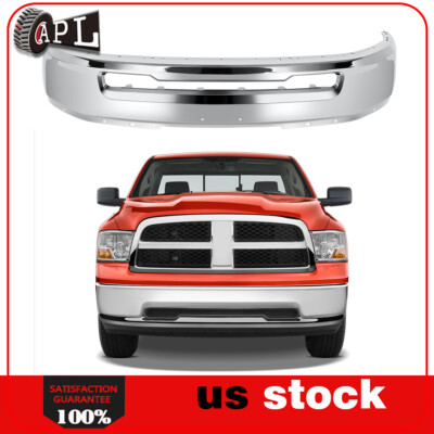 Front Chrome Steel Bumper Face Bar Fits For 2009-2012 Dodge Ram 1500 ...