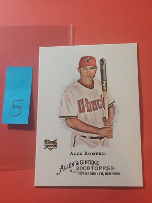 2008 Topps Allen and Ginter #108 Alex Romero, Rookie, cd5 | eBay