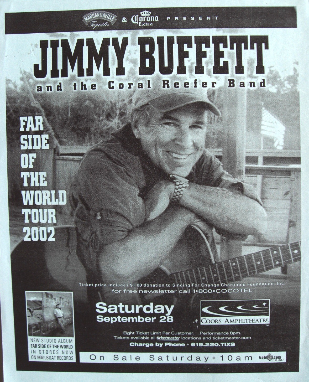 JIMMY BUFFETT "FAR SIDE OF THE WORLD TOUR" 2002 SAN DIEGO CONCERT ...