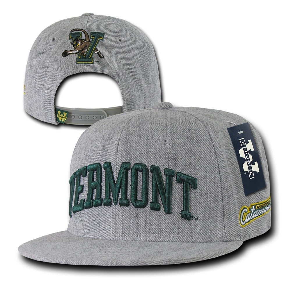 University of Vermont UVM Catamounts NCAA Flat Snapback Baseball Ball ...
