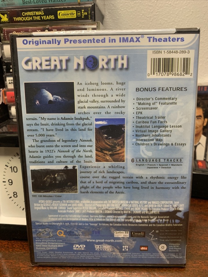 IMAX - Great North (DVD, 2001) New & Sealed, Rare | eBay