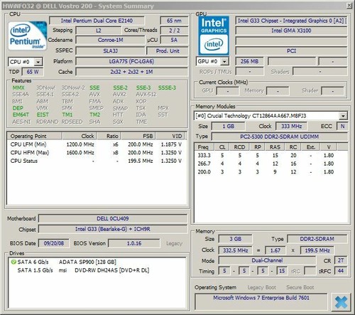 Dell 0CU409 Intel G33 (Bearlake-G) + ICH9R Mainboard with CPU & RAM | eBay