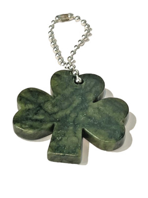 Connemara Marble Key Chain Ireland Celtic Irish Shamrock shape 2 ...