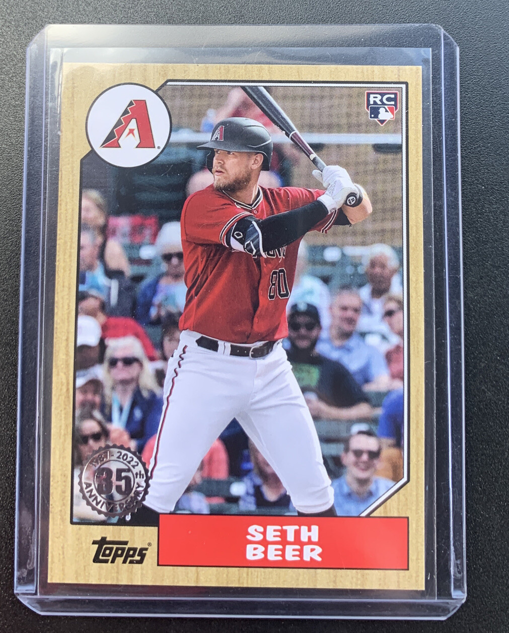 2022 Topps Series 1 Seth Beer Rookie card 1987 redux 35th Anniversary ...