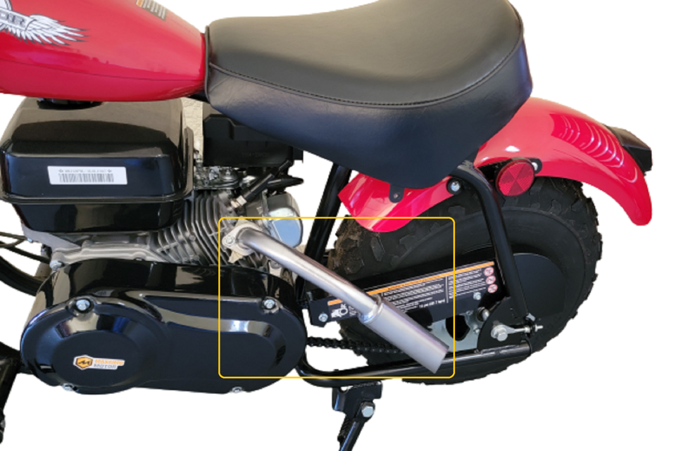 Exhaust Header for Massimo MB200 Mini Bike, Coleman BT200X, CT200U ...