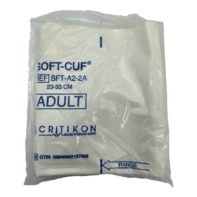 Box of 20 GE Criticon SOFT-CUF Adult Blood Pressure BP Cuff 23-33cm SFT ...
