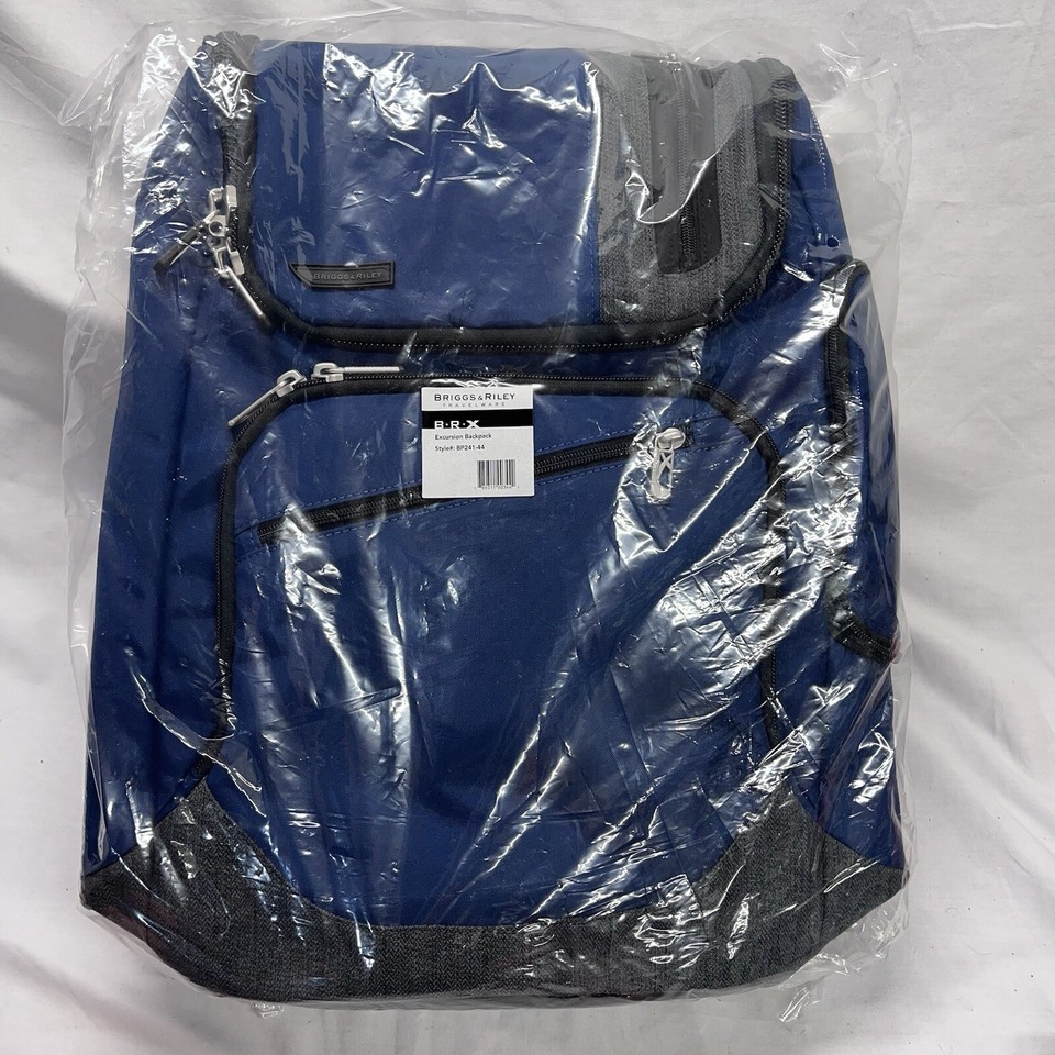 Briggs & Riley BRX Excursion Work Blue Backpack Travel Work Commuter ...