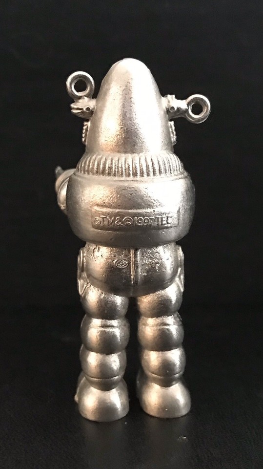 Vintage Pewter Robby Robbie the Robot Lost In Space Silver Metal Statue ...