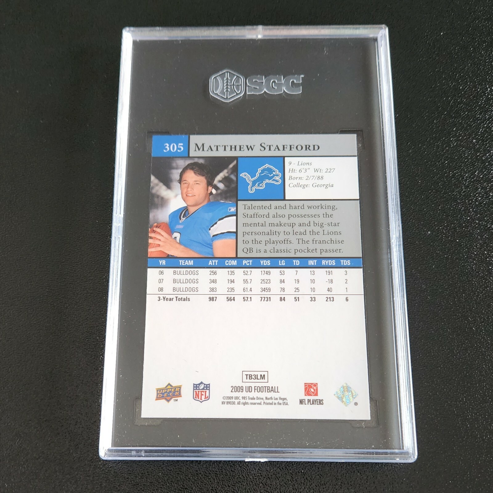 2009 Upper Deck - Star Rookie #305 Matthew Stafford (RC) for sale ...