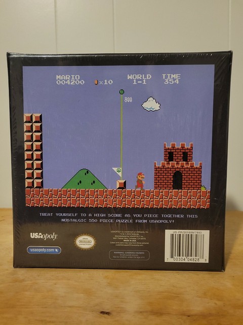 Super Mario Bros 550 Piece World 1-1 Jigsaw Puzzle USAopoly Nintendo ...