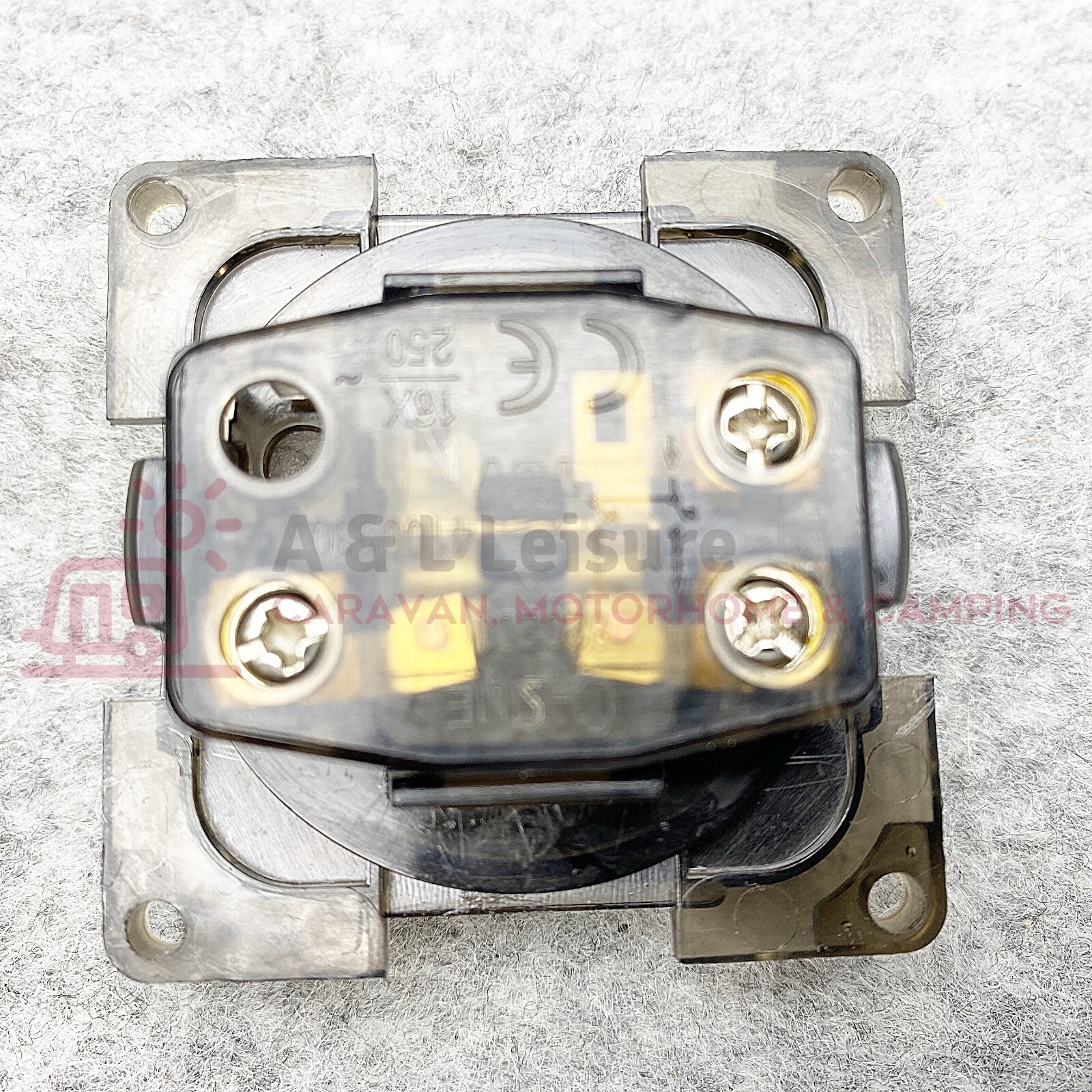 CBE C-Line BLACK RANGE 2-Gang 12 / 240v Switch Caravan, Camper ...