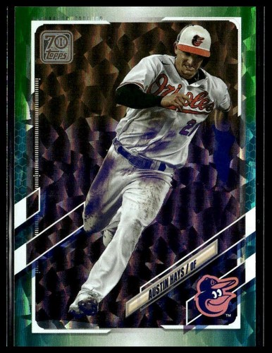 2021 Topps 255 Austin Hays Baltimore Orioles Green Foil 272/499 ...