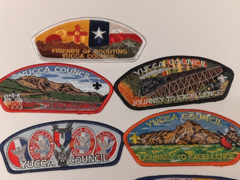 BSA Boy Scouts Yucca Council Lot Of 28 Shoulder Patches All Different ...