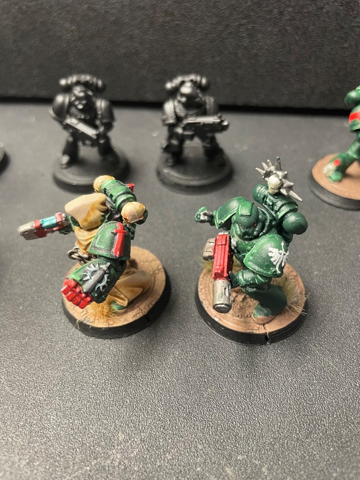 Vtg GW Warhammer 40k Space Marines Dark Angels Tactical Squad x10 ...