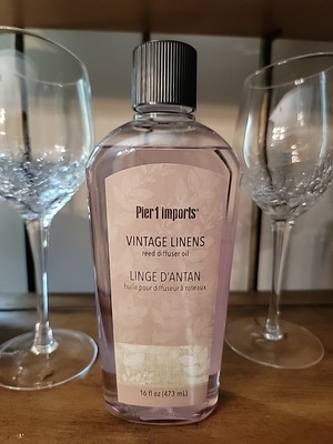 PIER 1 IMPORTS Home Fragrance Refill Reed Diffuser Oil Vintage Linen ...