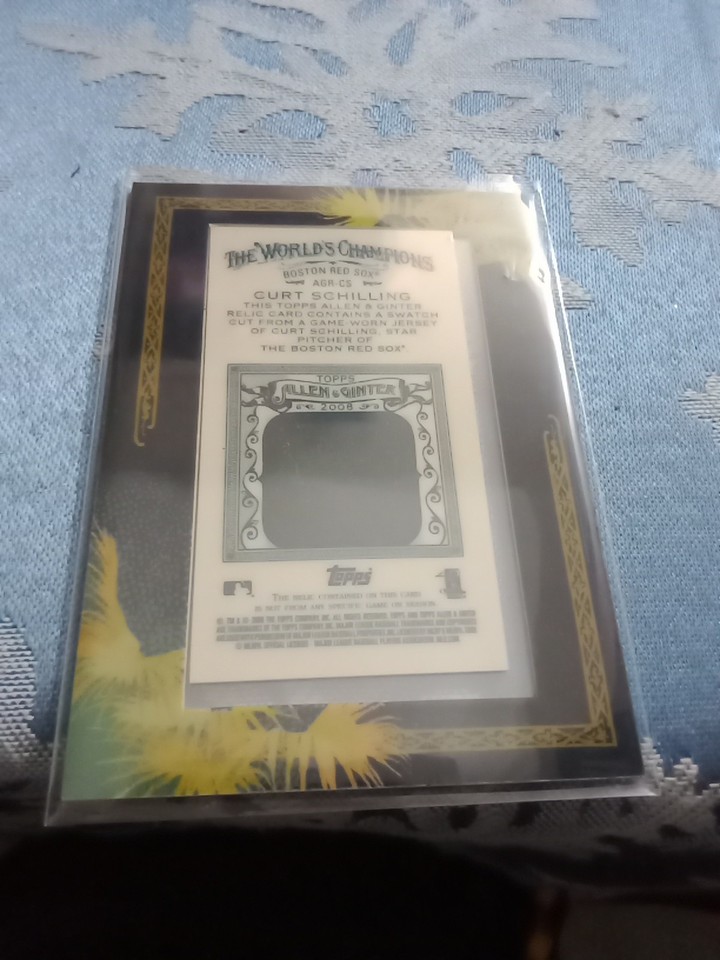 Curt Schilling Jersey Card | eBay