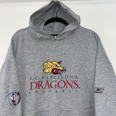 Vintage 90s Barcelona Dragons NFL Europe Football Hoodie Sweatshirt | eBay