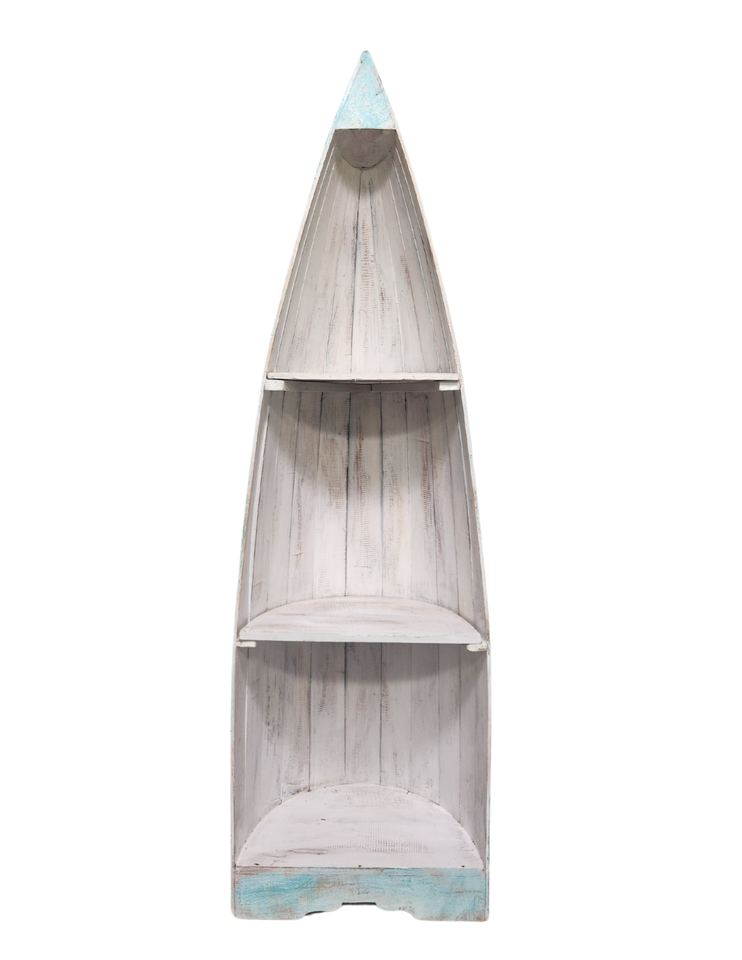 5 Ft Nautical BOAT BOOKSHELF Wine holder Corner Shelf Sailboat Sail ...