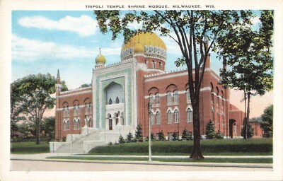 Postcard Tripoli Temple Shrine Mosque Wisconsin WI | eBay