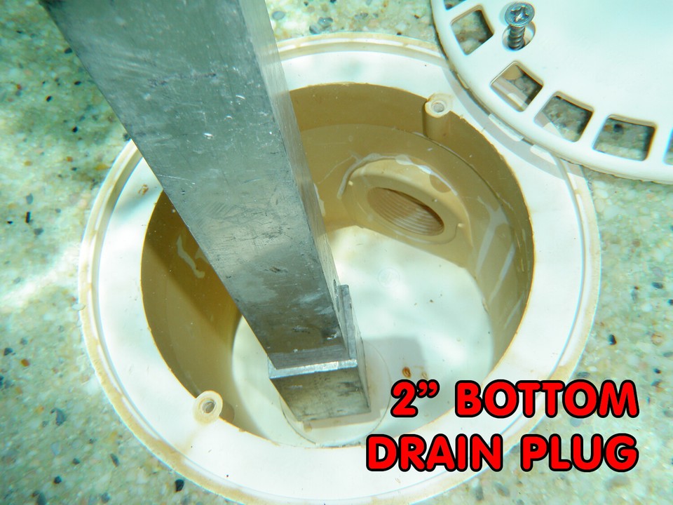 CLEAN OUT PLUG WRENCH 2" skimmer and bottom drain sewer plug remover 21 ...