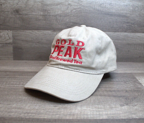 Gold Peak Real Brewed Tea Biege Adjustable Strap Back Hat Cap Unisex ...