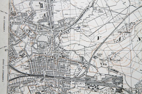 5 Vintage Sheet Maps Caerphilly Senghenydd Whitchurch Cyncoed Llanishen ...