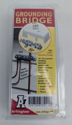 Arlington GB5 Zinc - Intersystem Grounding Bridge - Four Termination ...