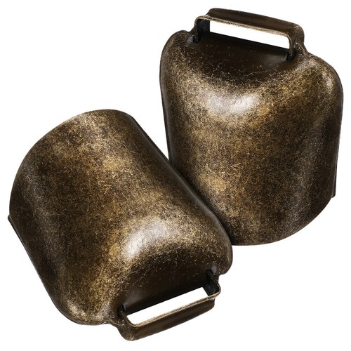 2 Pcs Large Size Swiss Cow Bells Cattle and Sheep Mini Bell-shaped | eBay
