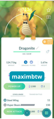 Dragonite Fashion week Pokemon GO | eBay