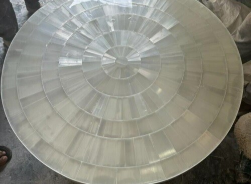 Selenite Gemstone Coffee Table, Crystal Healing Table, Selenite Office ...