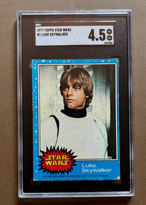 Luke Skywalker 1977 Topps #1 Base Price Guide - Sports Card Investor