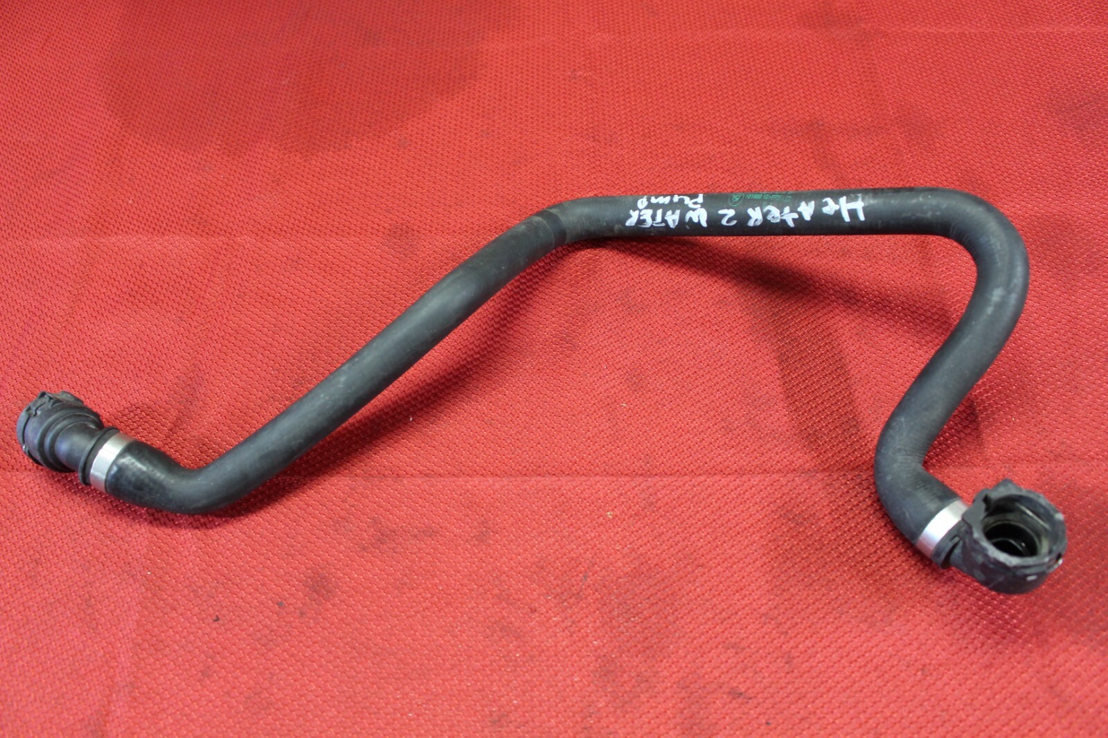 11-16 BMW 528 F10 ENGINE RADIATOR COOLANT RECOVERY TANK HOSE PIPE LINE ...