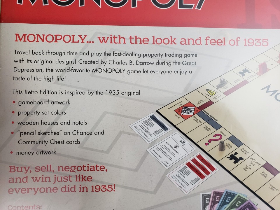 Hasbro MONOPOLY Retro Series 1935 Edition - Brand New and Sealed ...