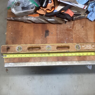 Vintage EXACT Level & Tool Mfg Co Mahogany and Brass 24” Level No ...