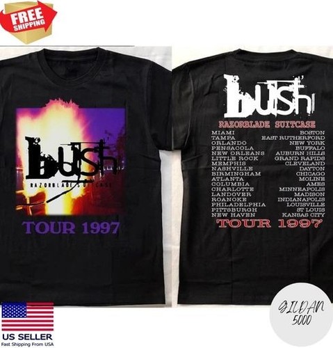 NEW Bush Band Razorblade Suitcase Tour 1997 T-Shirt Unisex S-5XL ...