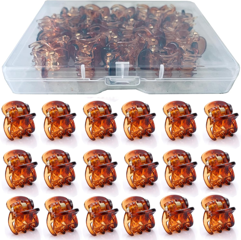 24Pcs Mini Hair Claw Clips for Girls and Women, Small Hair Claw Clips ...