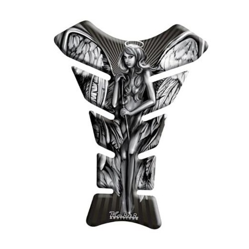 Motorcycle Tank Pad Black and White Angel KT8150 | eBay