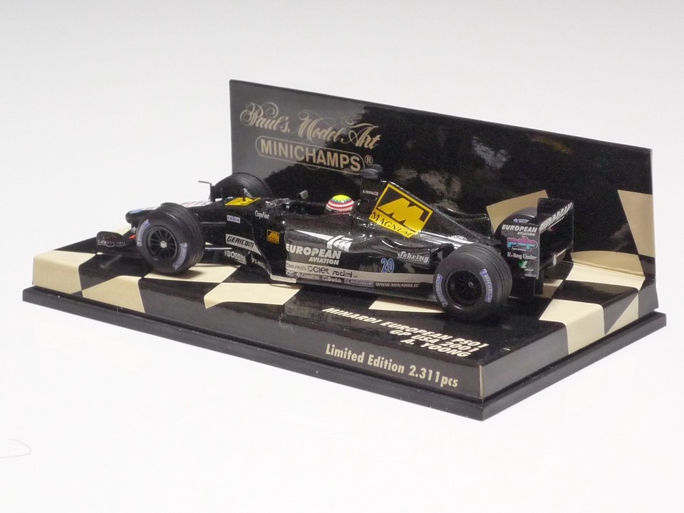 MINICHAMPS 1:43 MINARDI EUROPEAN PS01 GP USA 2001 A. YOONG | eBay