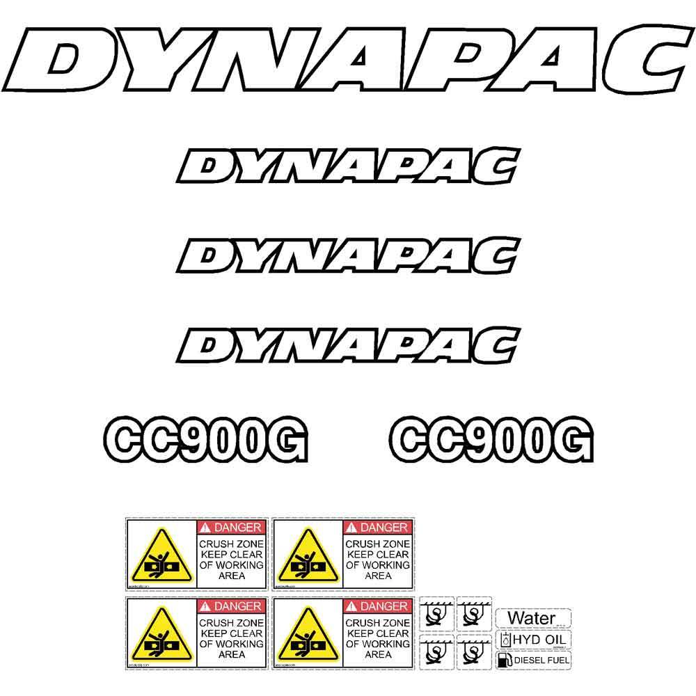 Dynapac CC900G Decals Stickers Repro Kit Vibrating Roller | eBay