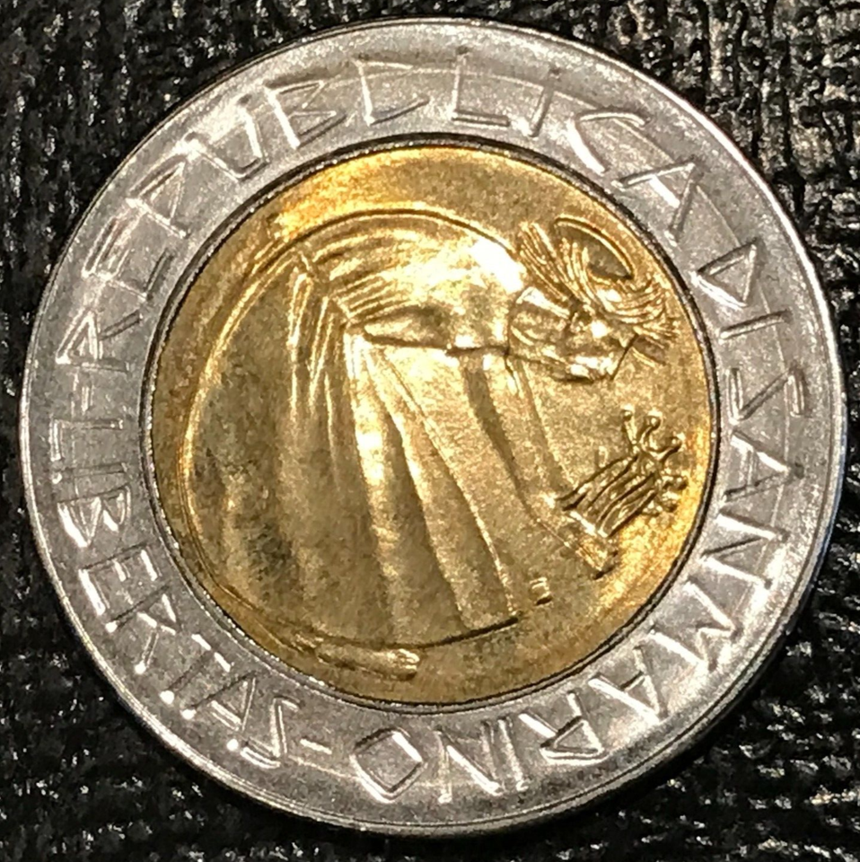HIGH GRADE BU 1985 SAN MARINO BIMETAL 500 LIRE COIN-NOV676 | eBay