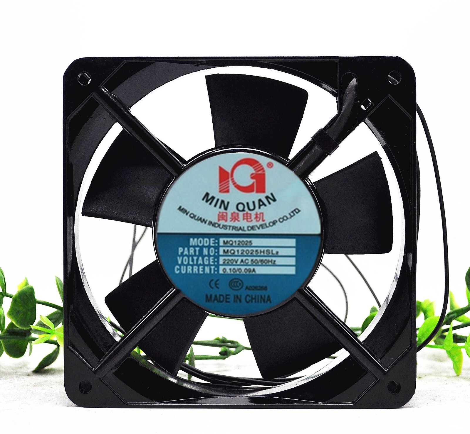 1 PCS MIN QUAN Fan MQ12025HSL2 AC 220V 12025 12CM 2 wire cabinet ...