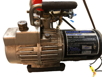 Ritchie Yellow Jacket 93460 SuperEvac™ 6 CFM - 2 Stage Vacuum Pump w ...
